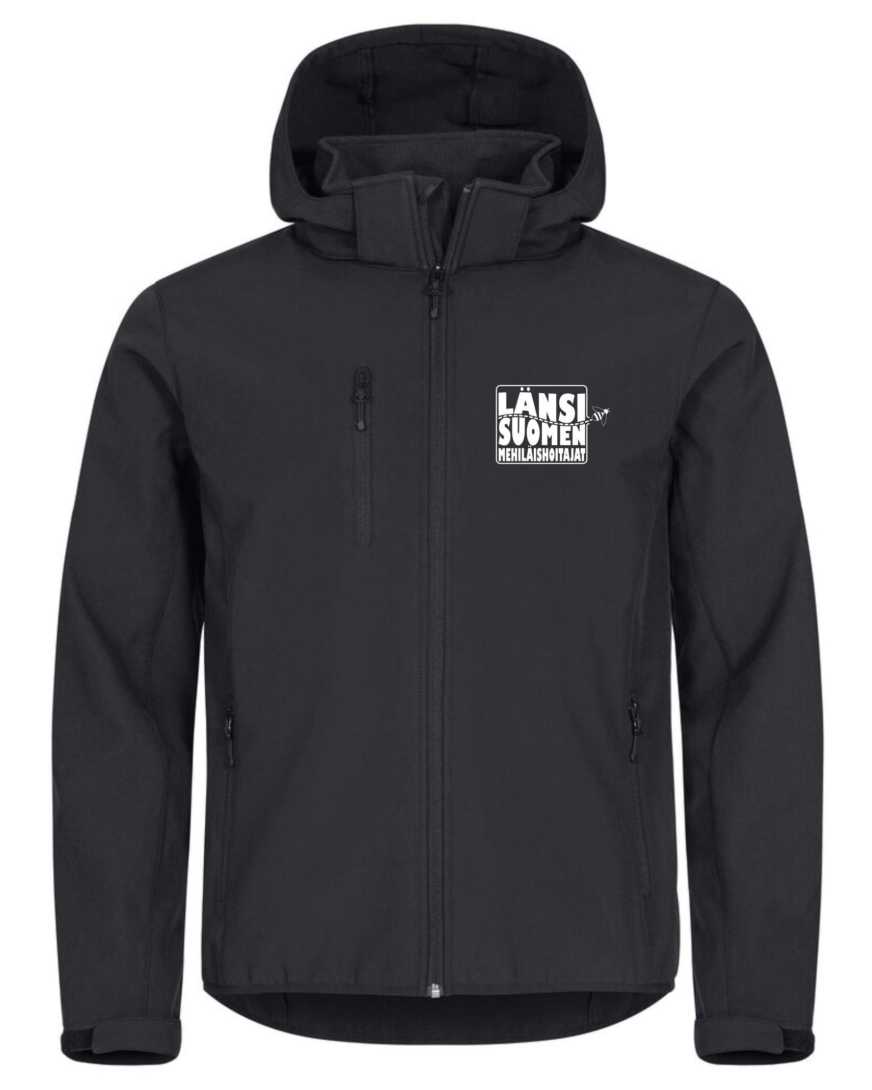 Miesten softshell takki LSMH logolla | Joen Tukkutiimi